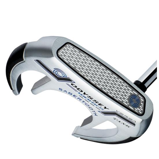 Odyssey Golf Works Versa Sabertooth Tank Putter with SS Grip Golfballs.com
